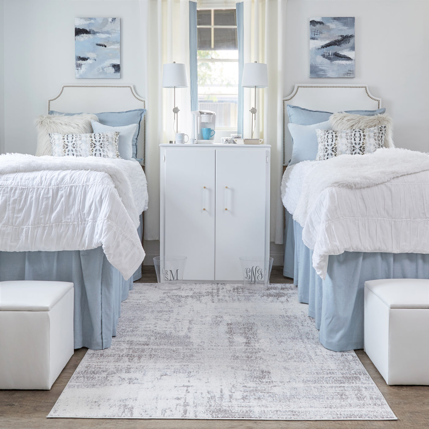 White Console – Dorm Decor