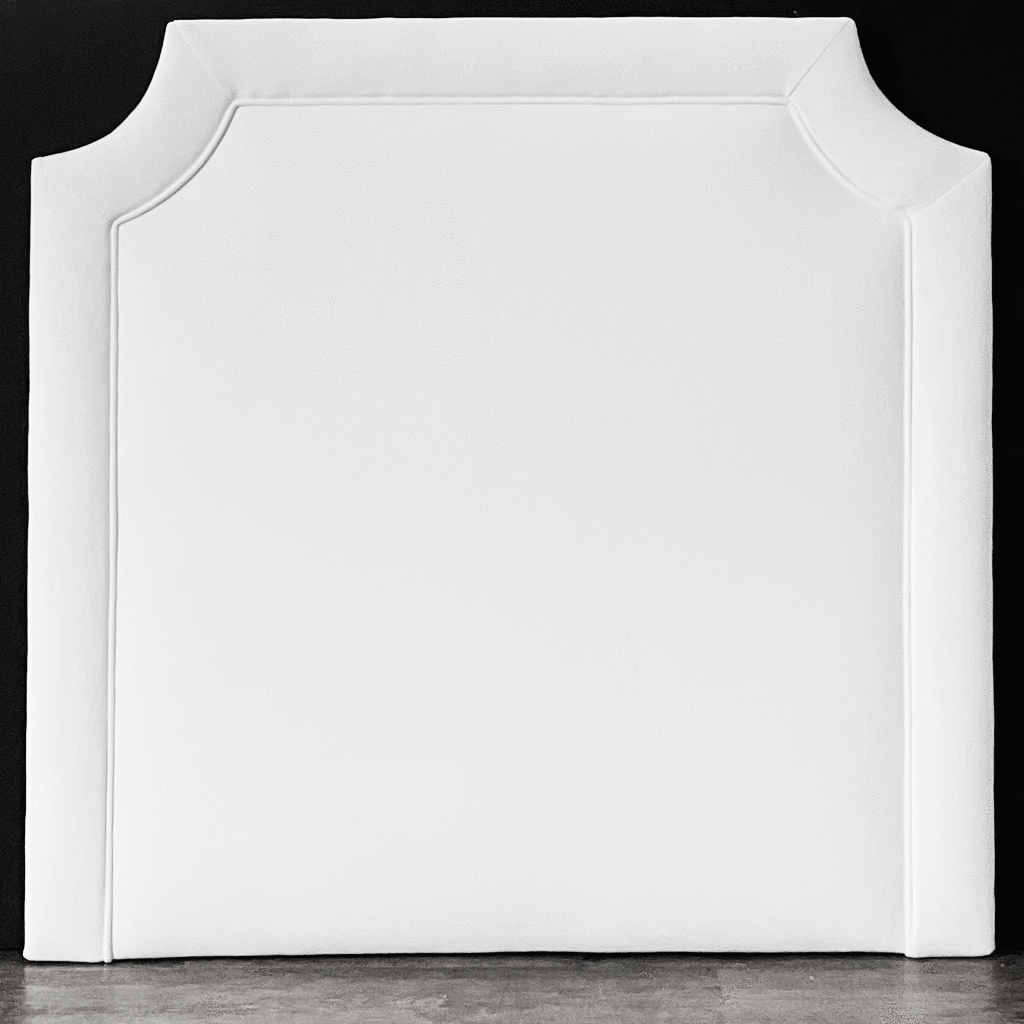 Bella White with Bella White Trim Headboard SQUARE - Dorm Headboards ...